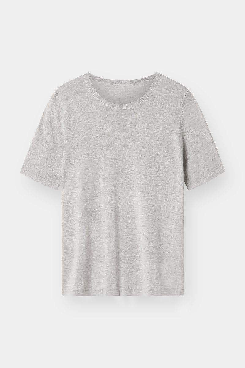 THE CLASSIC TEE - GREY MELANGE – THE CURATED